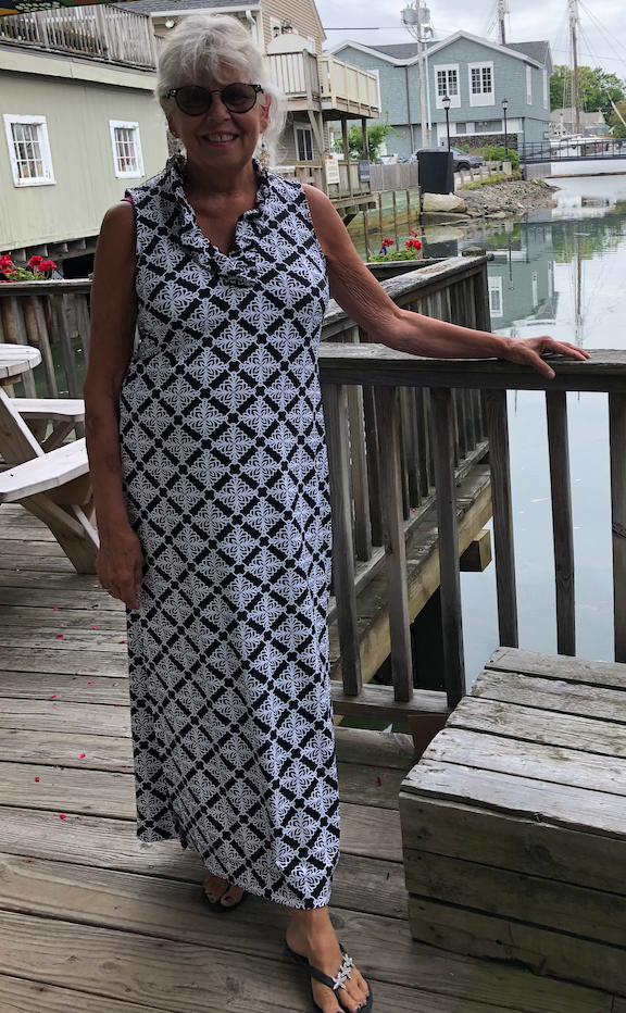 LuluB Maxi Dress with SPF 50+ and Coolant in Fabric – Nabos